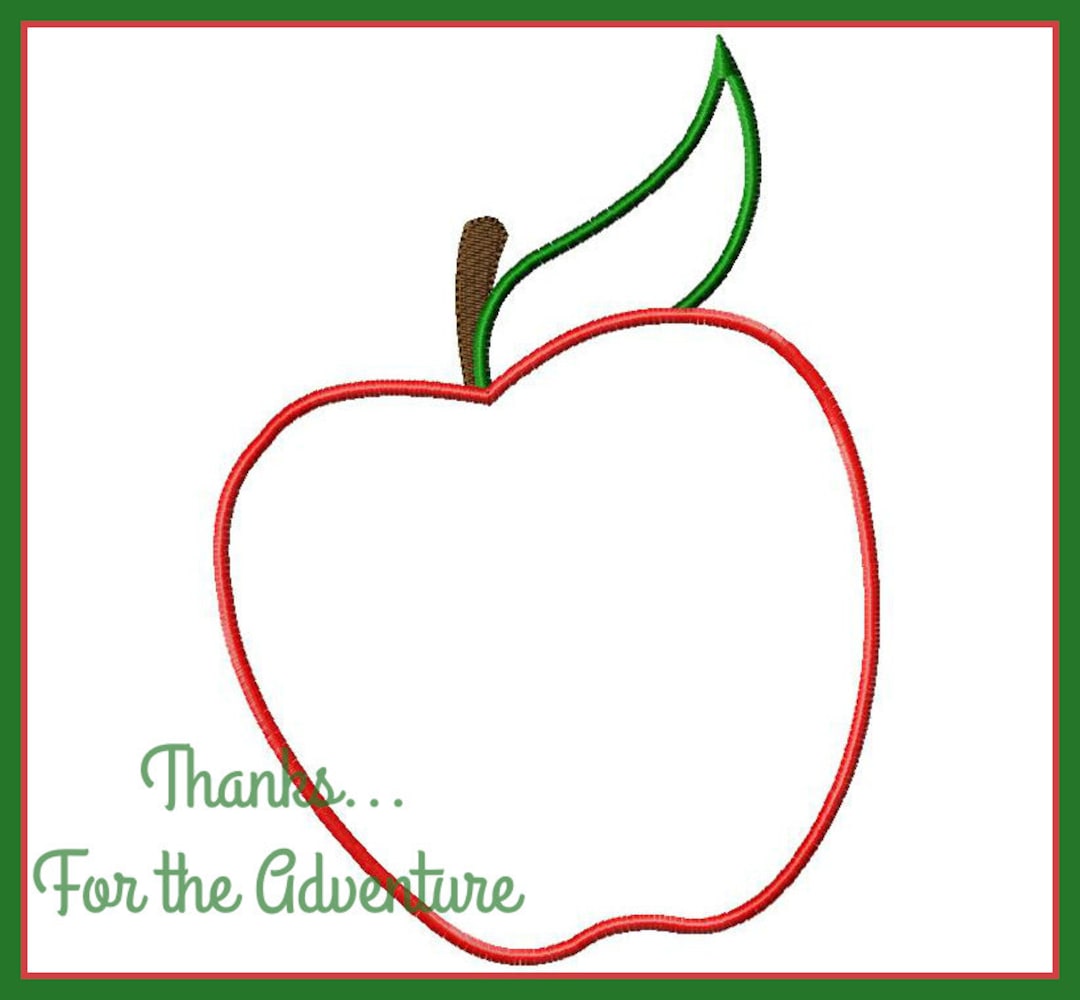 Princess Snow White's Poison Apple Digital Embroidery Machine Applique ...