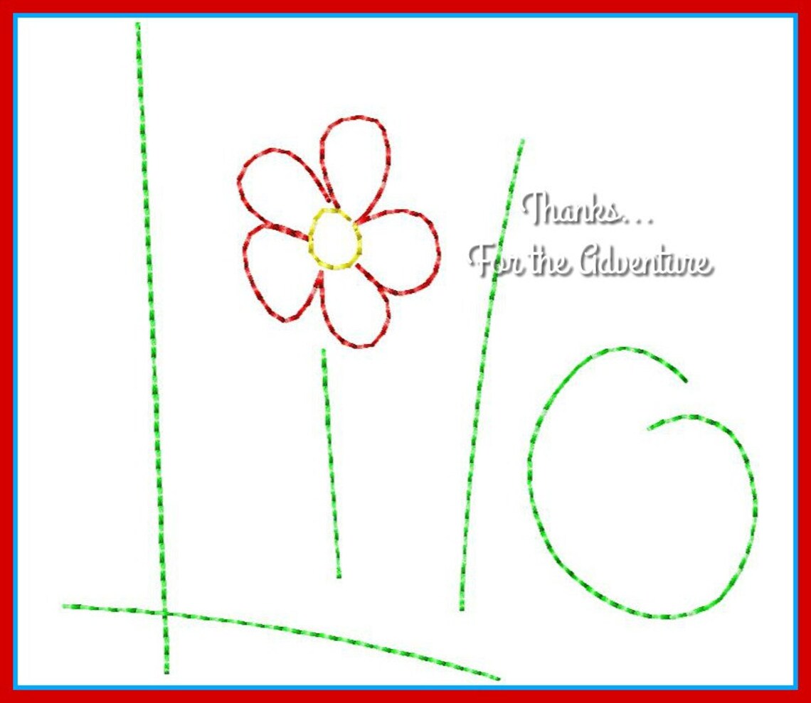 Lilo Autograph From Lilo and Stitch Digital Embroidery Machine - Etsy