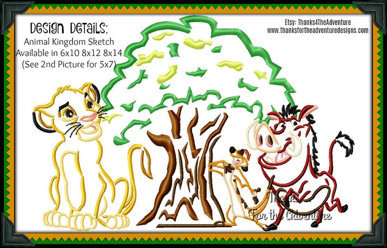 Animal Kingdom Tree of Life Lion King Simba Timon Pumba - Etsy Australia