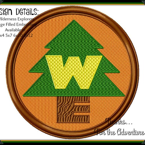 Little Wilderness Explorers up Badges Digital Embroidery - Etsy