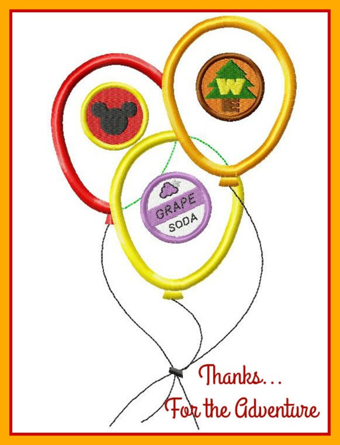 Wilderness Explorers up Balloons Digital Embroidery Machine - Etsy