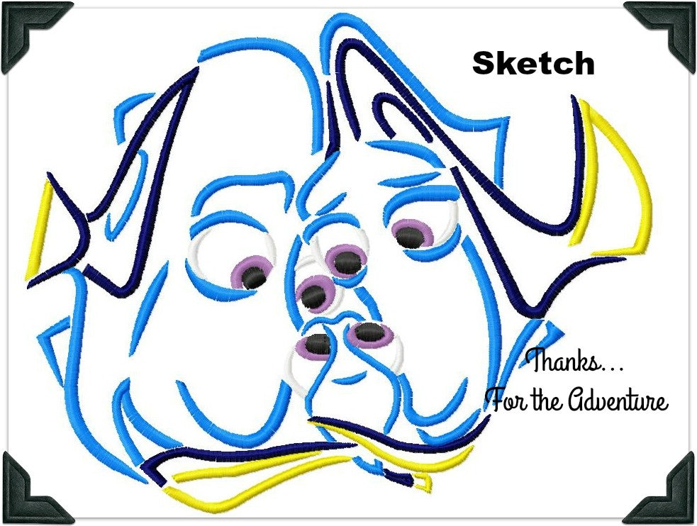Baby Dory, Charlie and Jenny From Finding Dory Sketch Digital ...