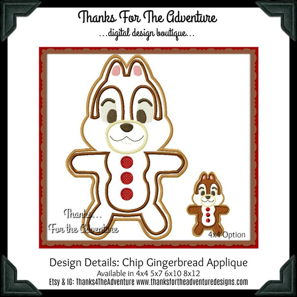 Chipmunk Applique - Etsy