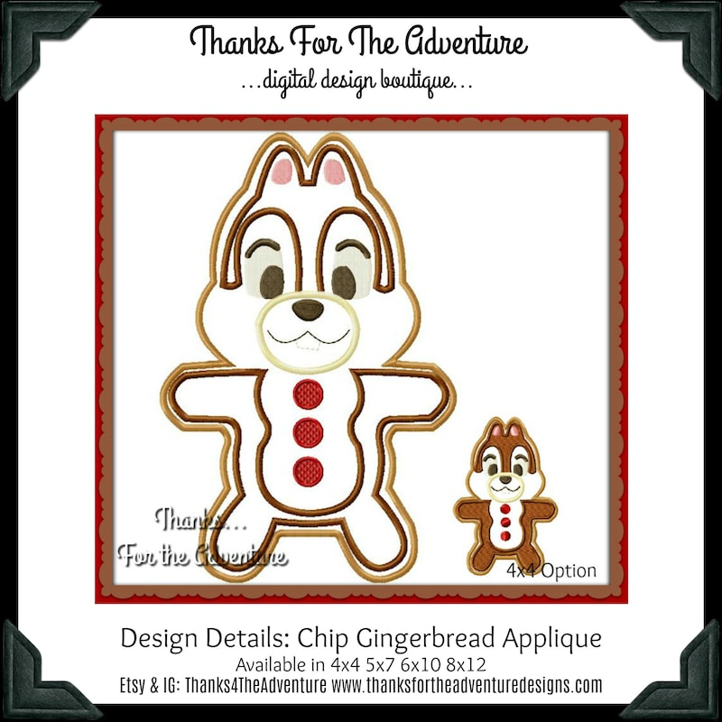 Chipmunk Applique - Etsy