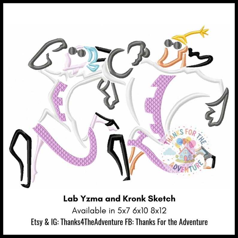 Lab Yzma and Kronk From the Emperor's New Groove Sketch Digital ...
