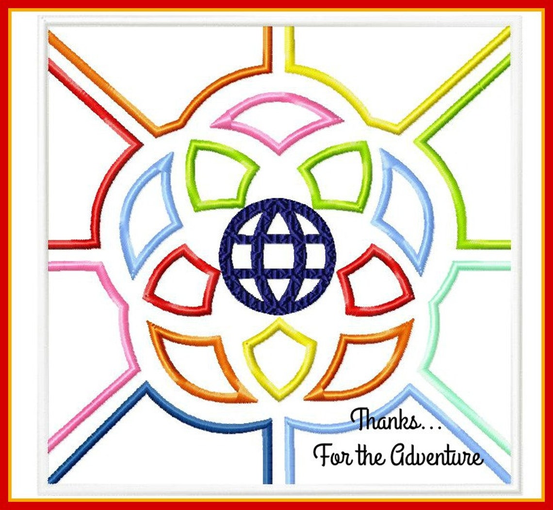 Retro Vintage Epcot Theme Park Digital Embroidery Machine - Etsy