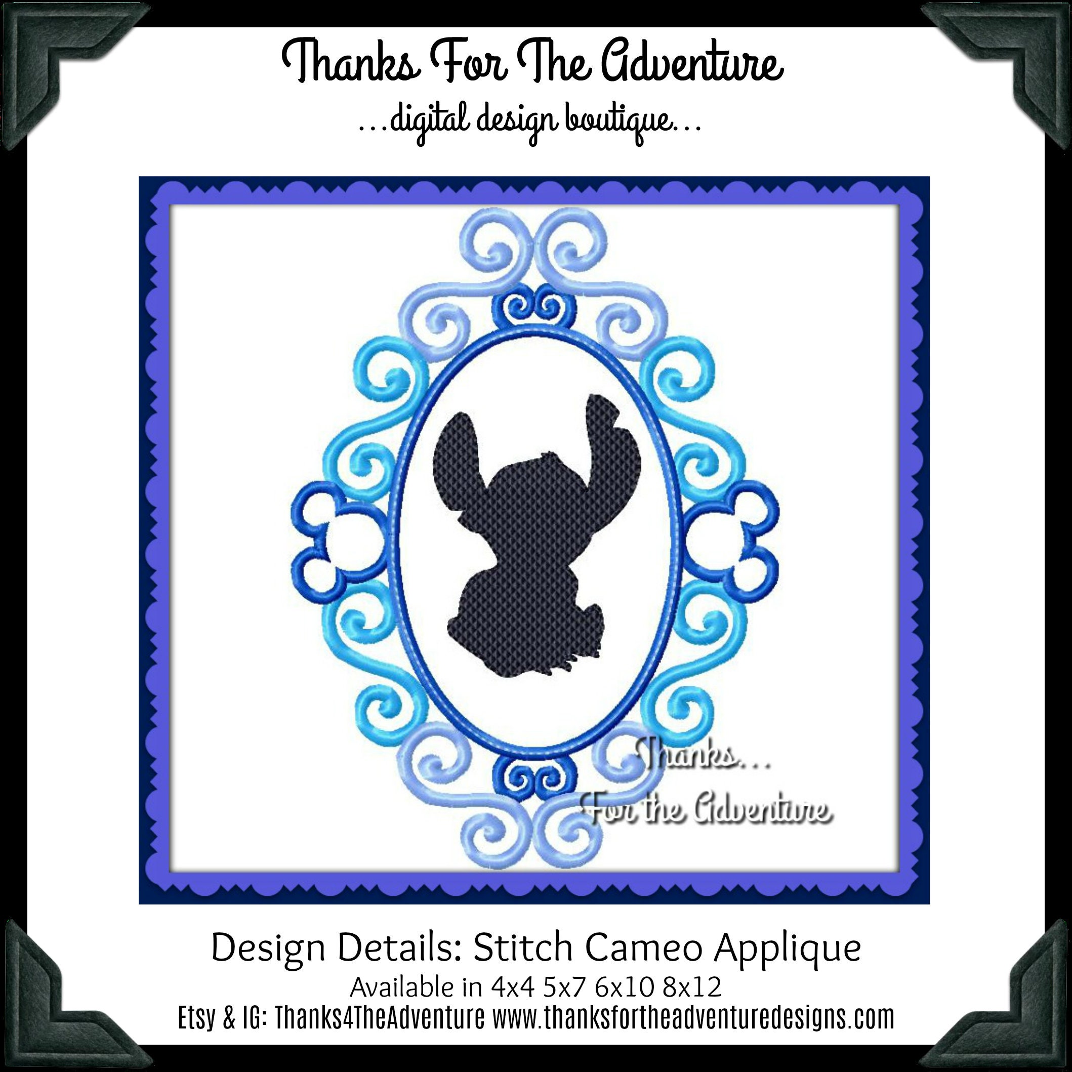 Experiment 626 From Lilo and Stitch the Alien Dog Cameo Applique ...