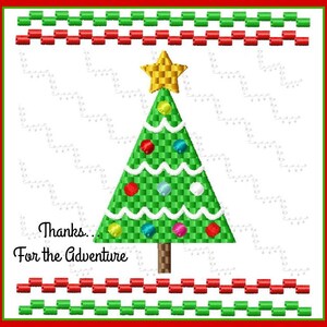 Christmas Tree Faux Smocking Digital Embroidery Machine Design File 4x4 ...