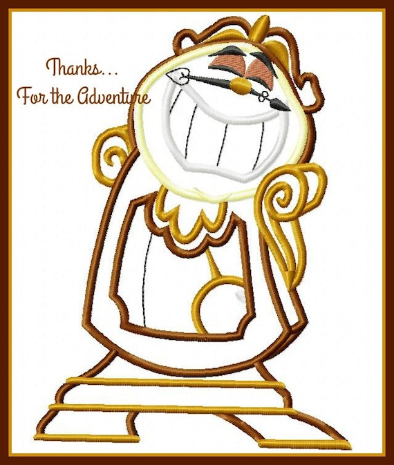 Cogsworth the Clock From Beauty and the Beast Digital | Etsy