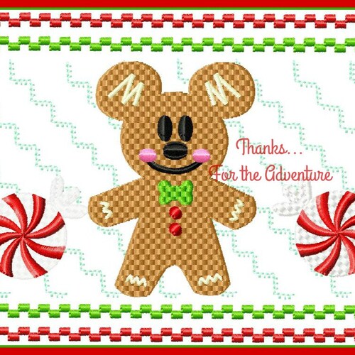 Ginger Mice Mickey and Minnie Mouse Christmas Gingerbread | Etsy