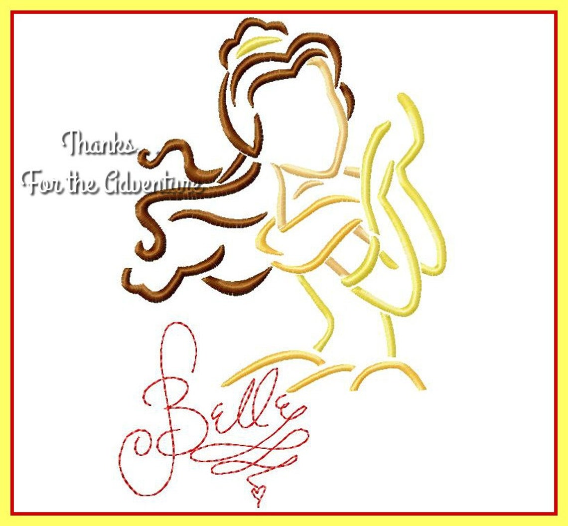 Princess Belle From Beauty and the Beast Autograph Combo - Etsy
