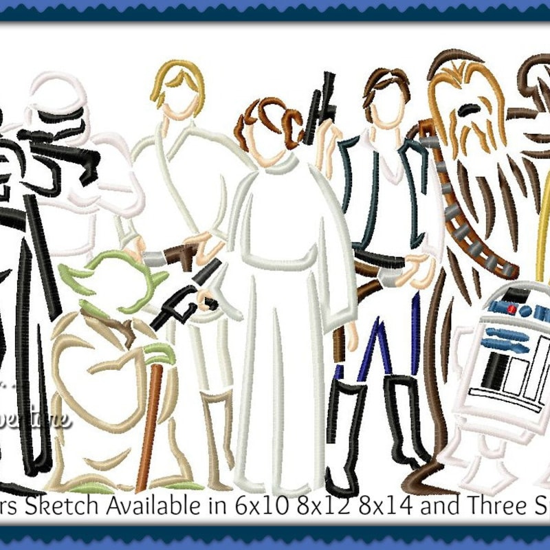 Starwars Embroidery Designs - Etsy