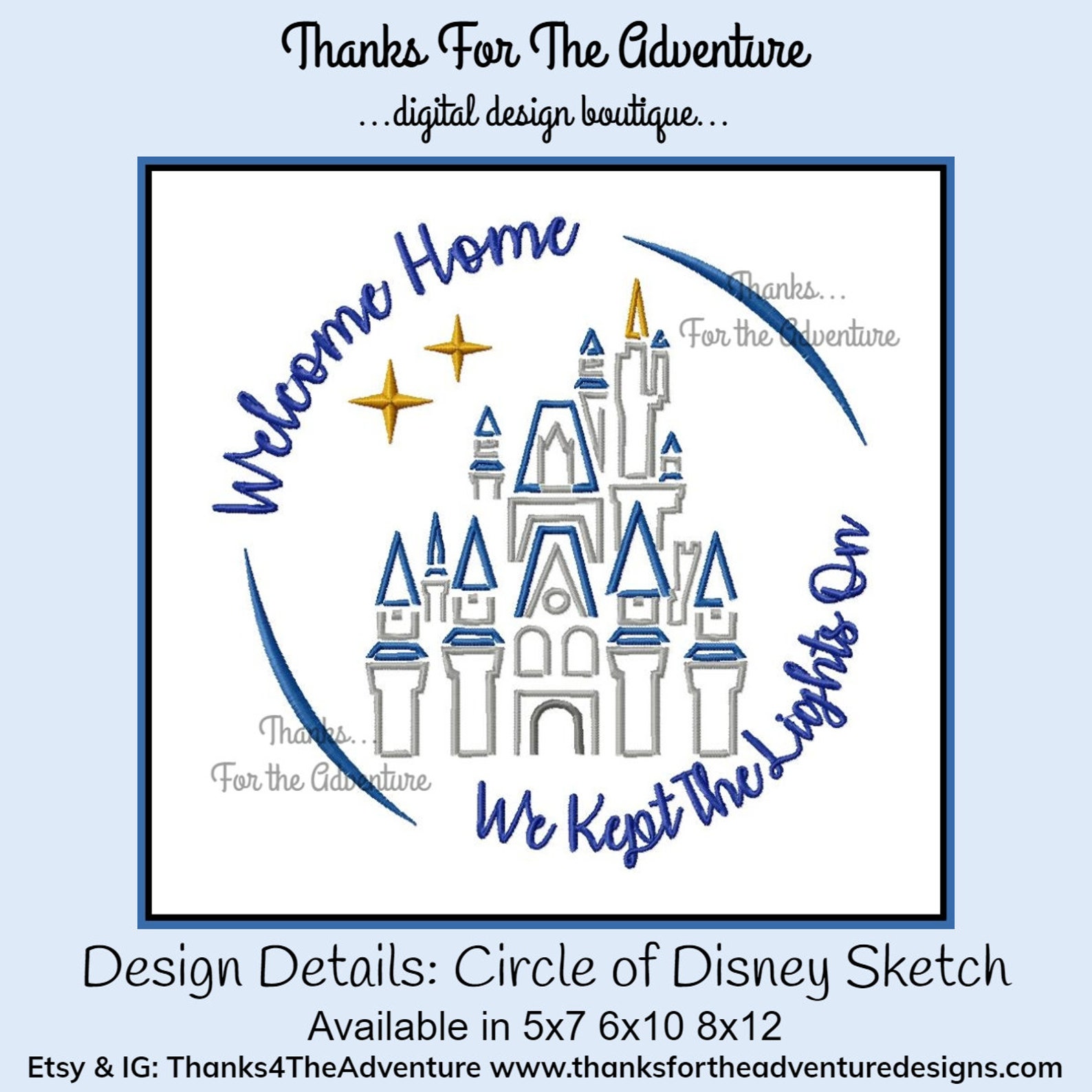 Welcome Home World We Kept the Lights on Sketch Combo Digital ...