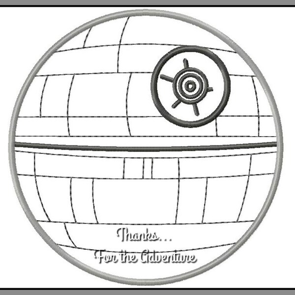Death Star Applique - Etsy