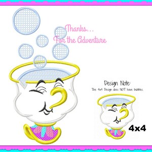 Beauty and the Beast Five Design Applique Pack Digital Embroidery ...