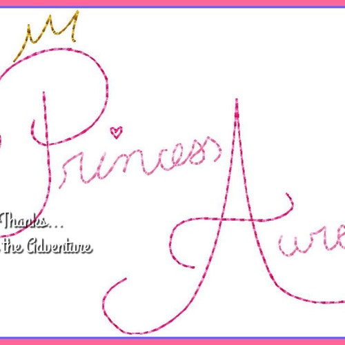 Tinkerbell Autograph Signature DIGITAL Embroidery Machine - Etsy