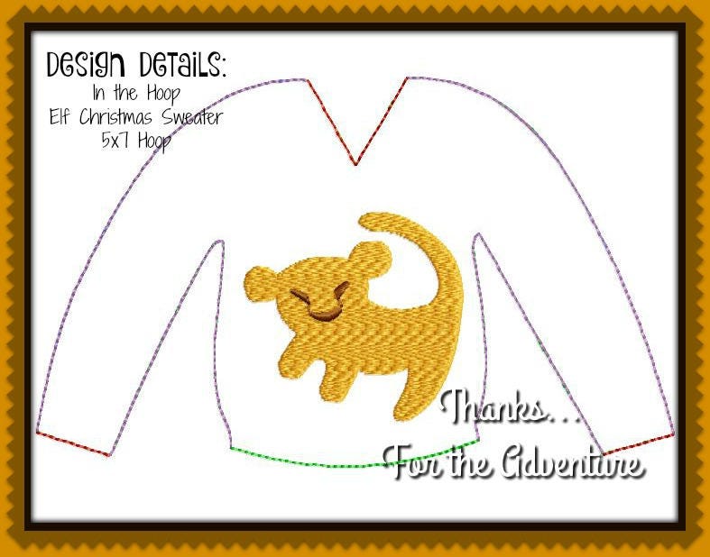 In the Hoop ITH Lion King Lion Guard Simba Christmas Doll | Etsy