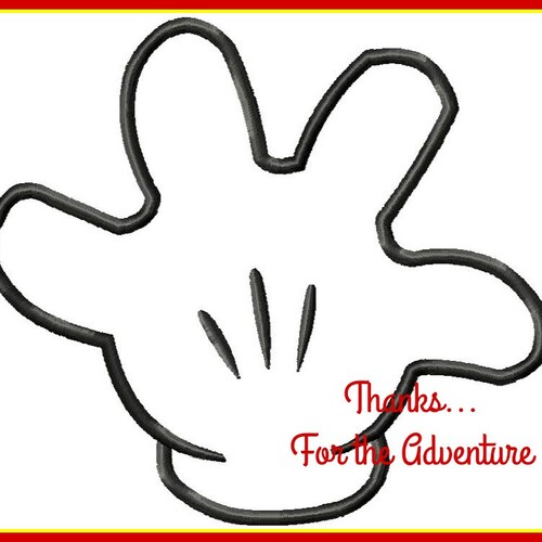 Hey Mickey Mouse Club Hat and Hands Faux Smocking Digital | Etsy