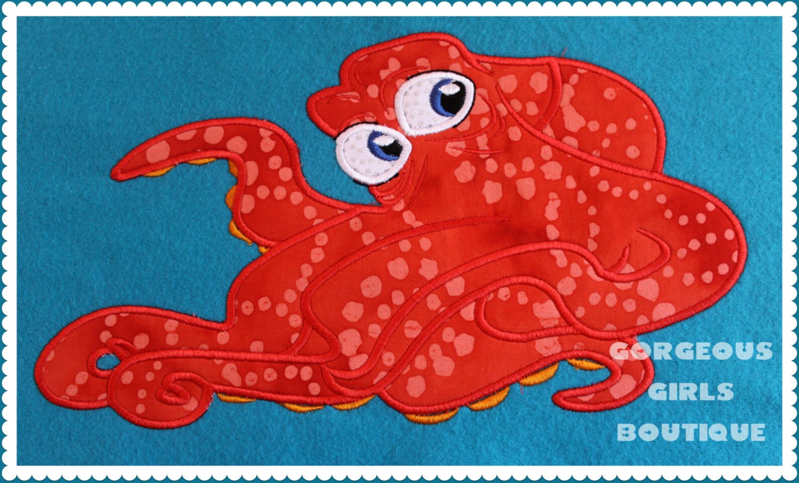 Finding Dory Hank the Octopus Digital Embroidery Machine Applique ...