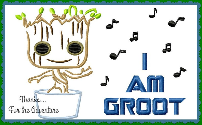I Am Groot- Baby Groot Combo Design From Guardians of the Galaxy Sketch ...