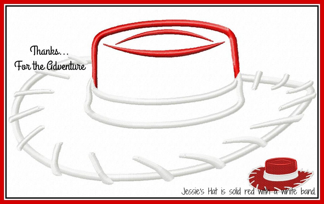 Jessie the Yodeling Cowgirl's Hat From Toy Story Digital Embroidery ...