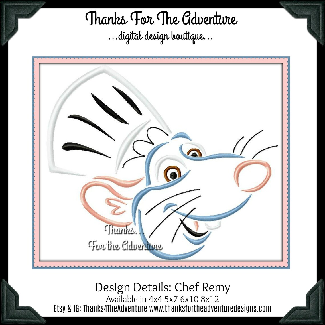 Sketch Remy the Little Chef From Ratatouille Food and Wine | Etsy