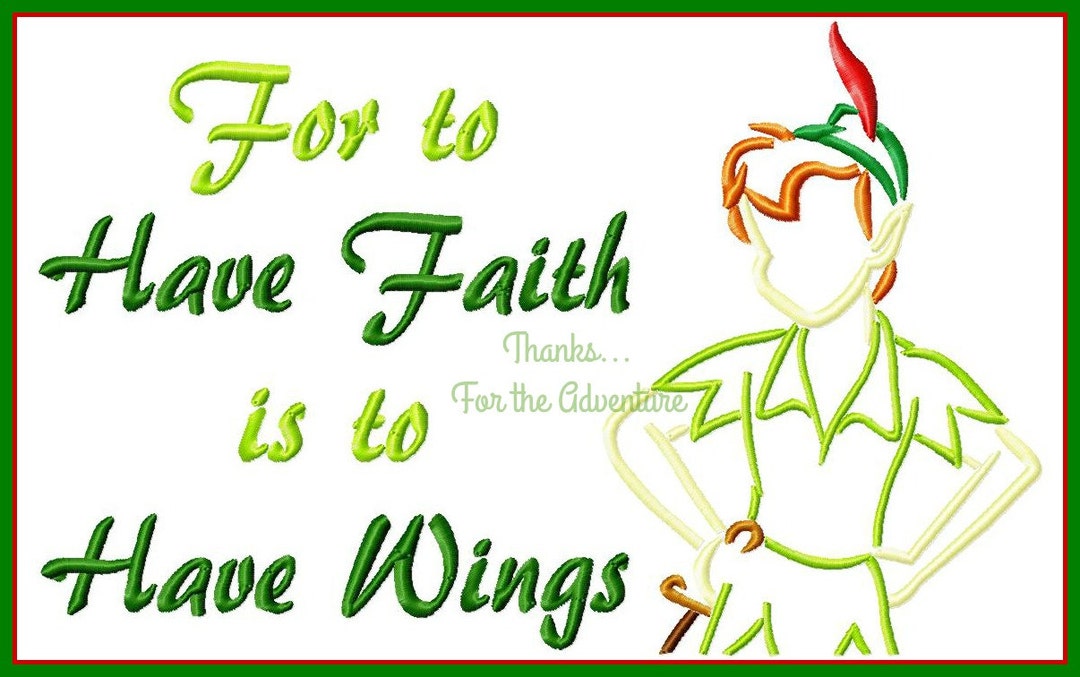 For to Have Faith is to Have Wings- Peter From Peter Pan Combo Sketch ...