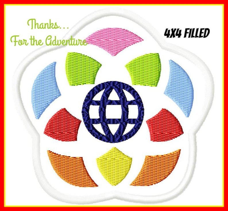 Retro Vintage Epcot Theme Park Digital Embroidery Machine - Etsy