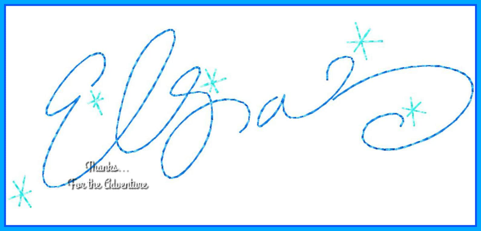 Queen Elsa from Frozen 2 Autograph Digital Embroidery Machine | Etsy