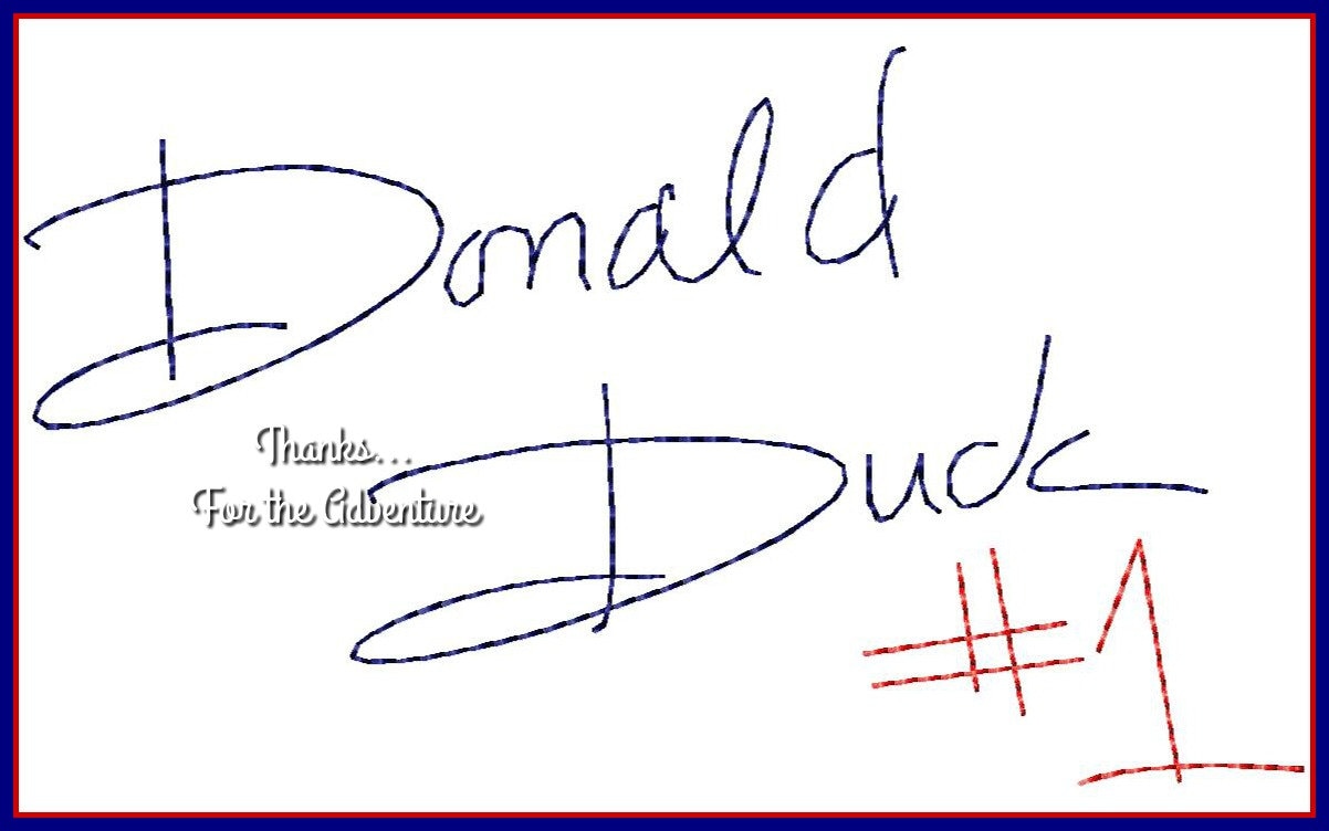 Donald Duck Signature