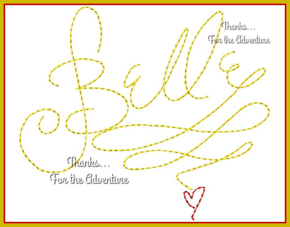 14 Princess Autograph Design Pack Digital Embroidery Machine - Etsy