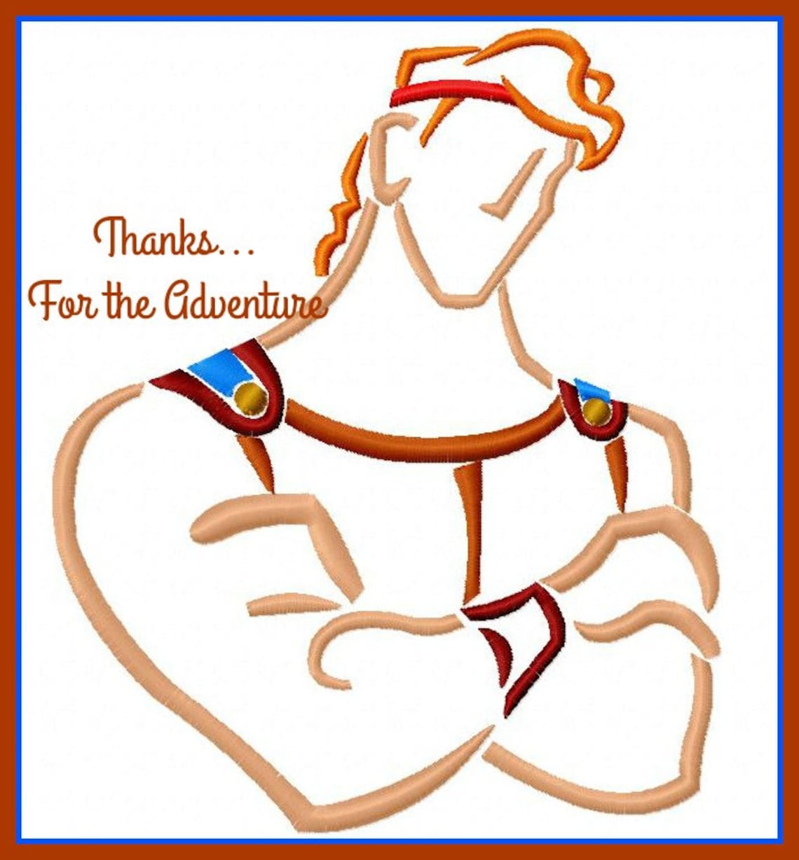Hercules Sketch Digital Embroidery Machine Design File 4x4 5x7 6x10 - Etsy