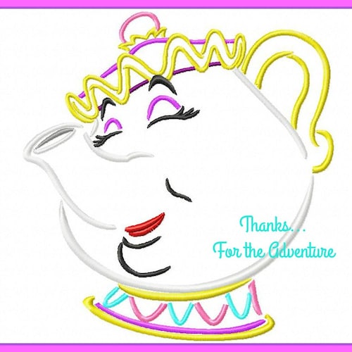 Chip the Teacup From Beauty and the Beast Sketch Digital - Etsy