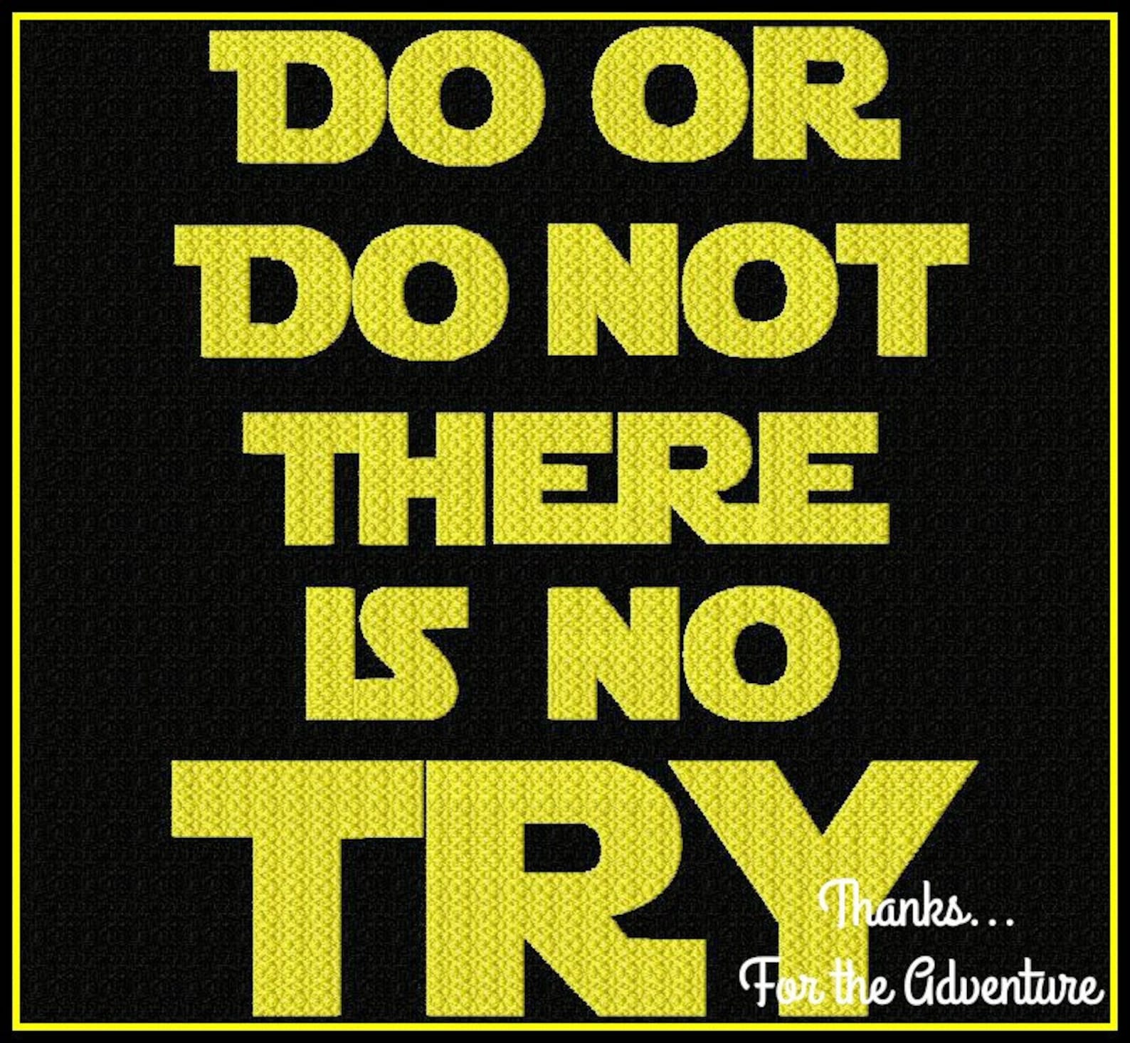 Do Or Do Not There Is No Try Saying Star Wars Saying Digital | Etsy