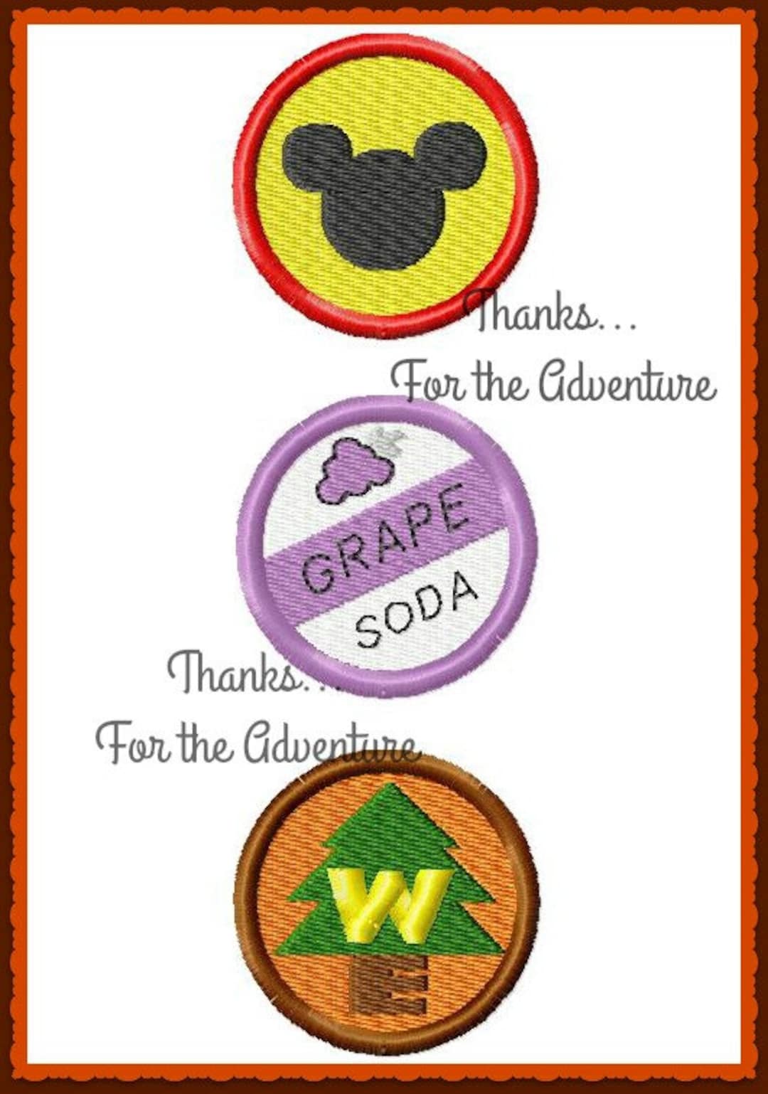 Little Wilderness Explorers up Badges Digital Embroidery Machine ...