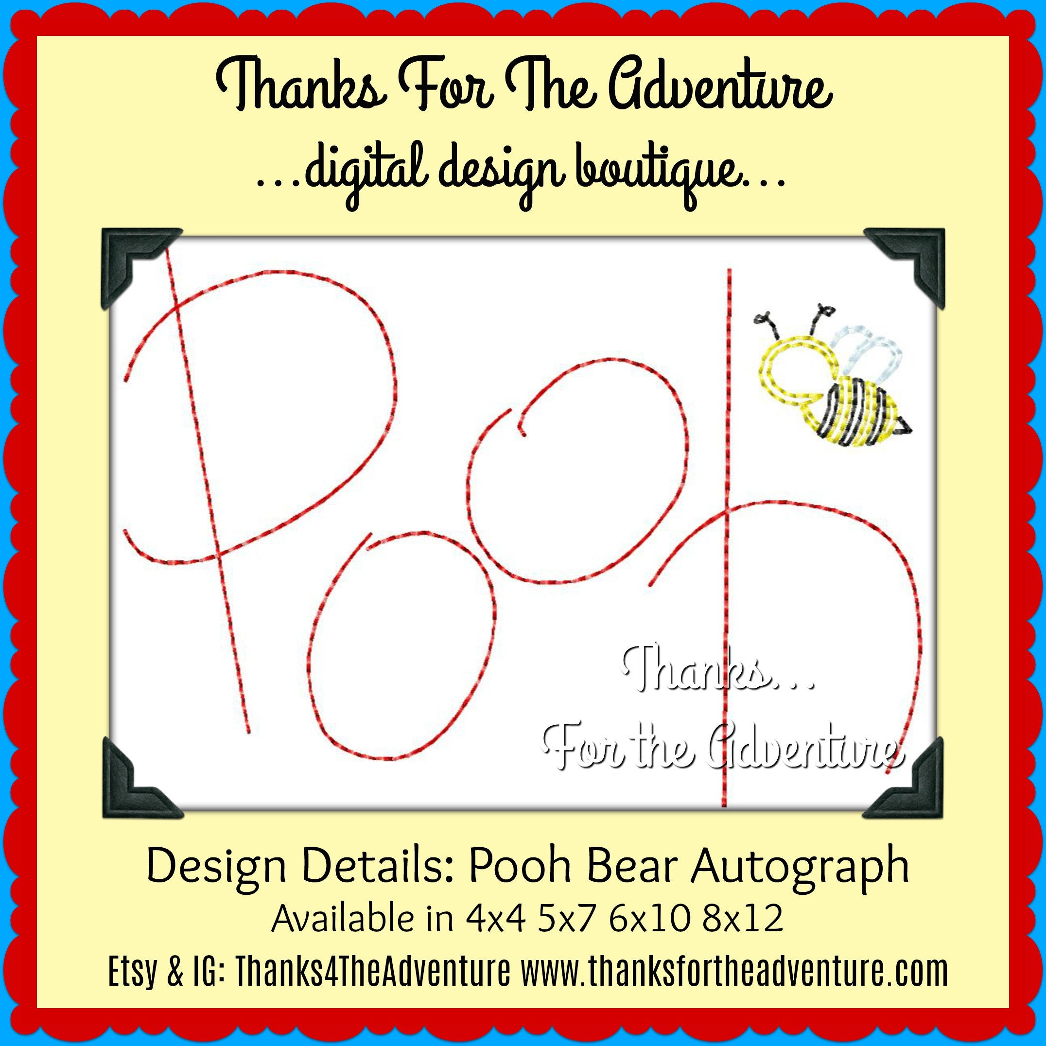 Winnie The Pooh Autograph
