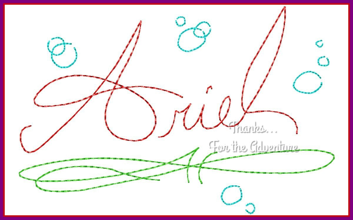 14 Princess Autograph Design Pack Digital Embroidery Machine - Etsy