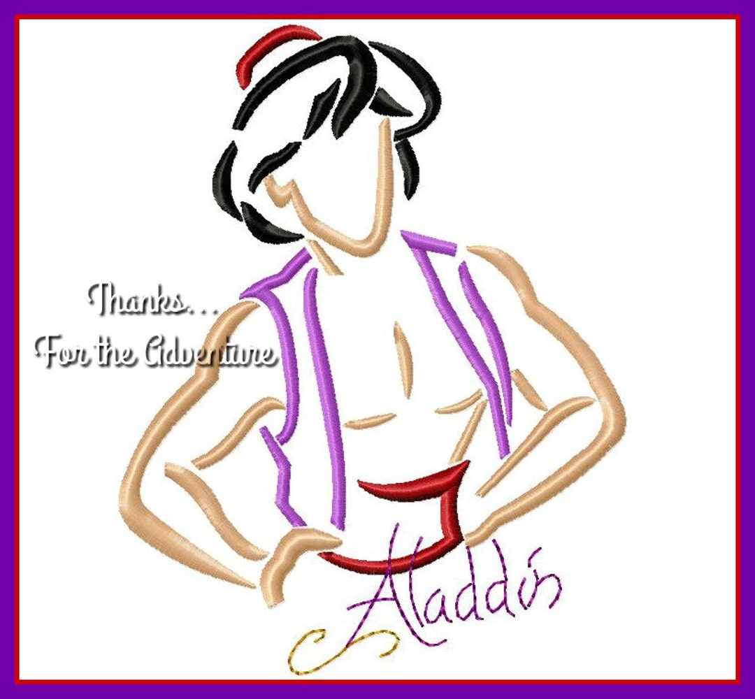 Aladdin Loves Princess Jasmine From Aladdin Autograph Combo Sketch ...