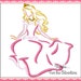 Princess Aurora From Sleeping Beauty Sketch Digital Embroidery Machine ...