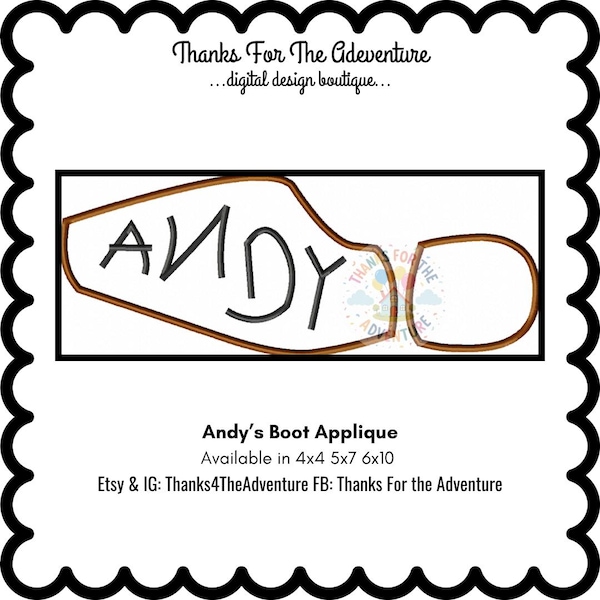 Toy Story Andy Boot - Etsy