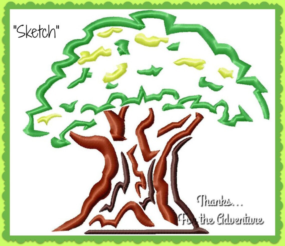 Animal Kingdom Tree of Life From Bugs Life Digital Embroidery | Etsy