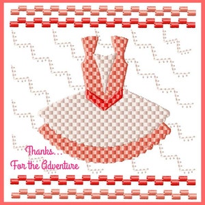 Ballet Ballerina Tutu Nutcracker Faux Smocking Digital Embroidery ...