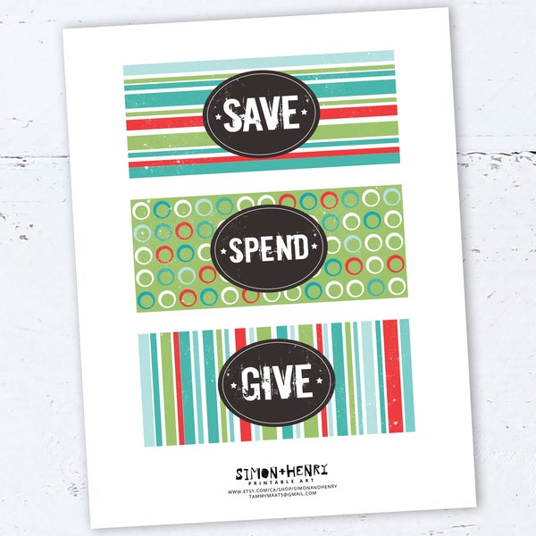 Shop Give Save Spend Online - Etsy