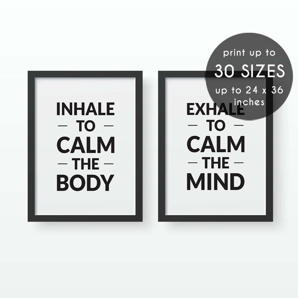 Inhale Exhale - Etsy