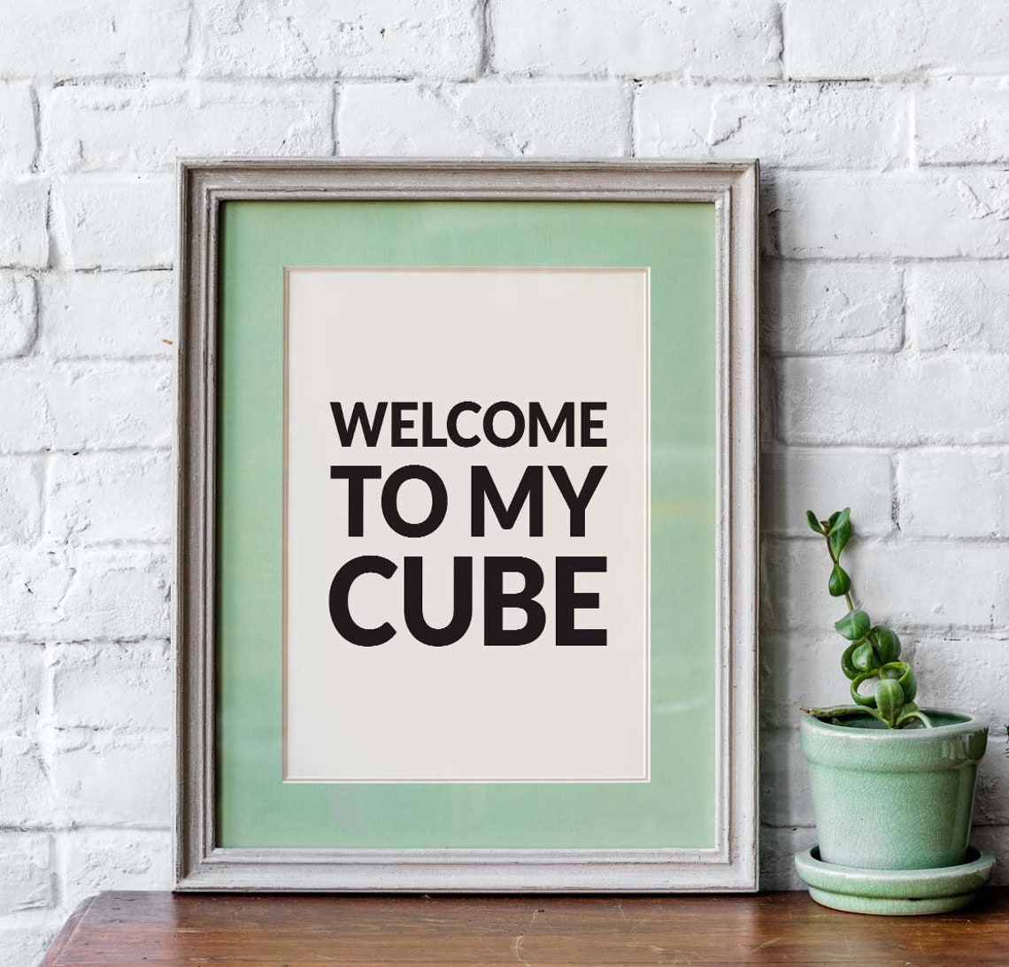 Welcome to My Cube Printable Office Decor Office Cubicle - Etsy