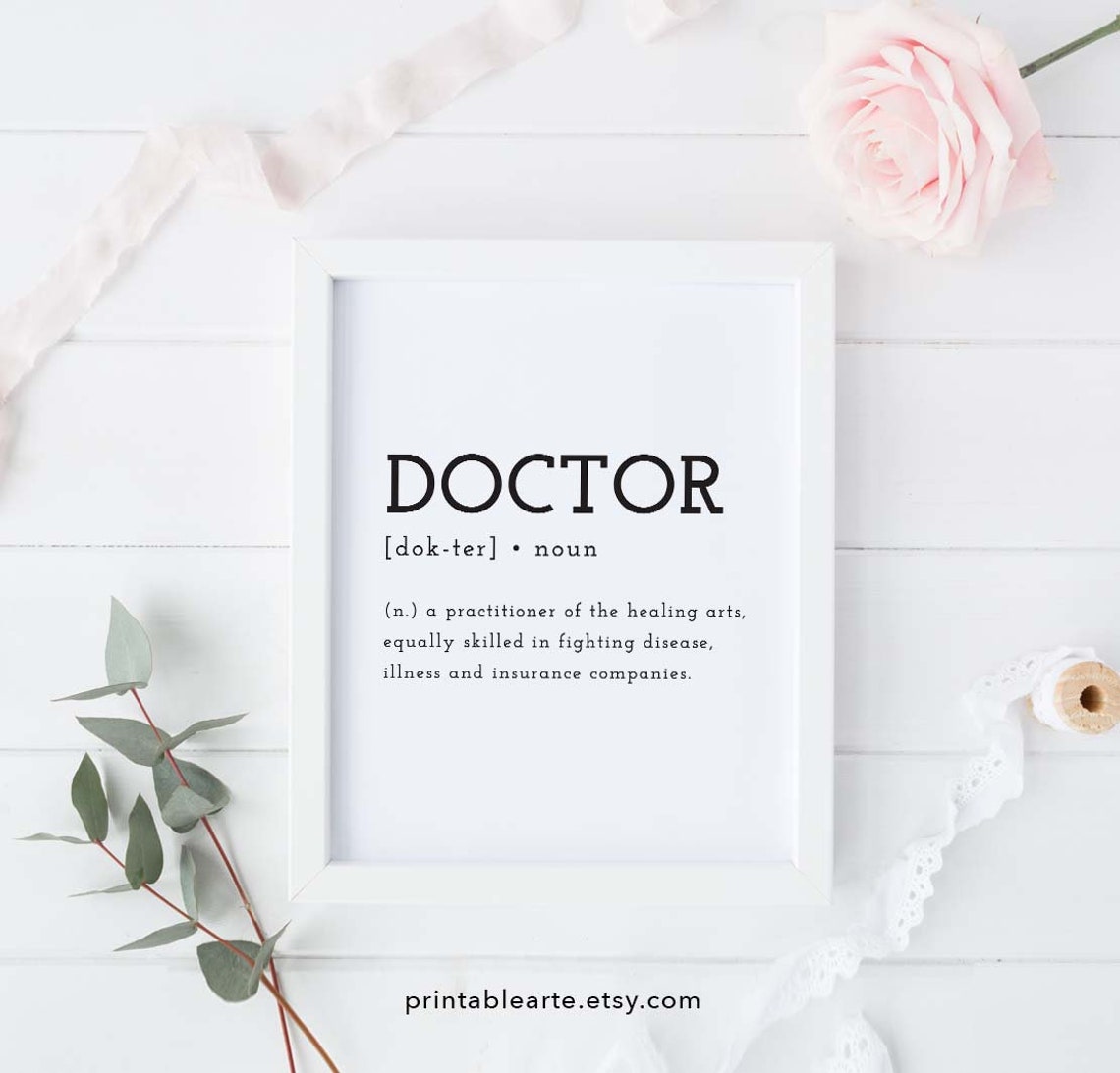 Doctor Doctor Definition Dictionary Art Funny Definition - Etsy