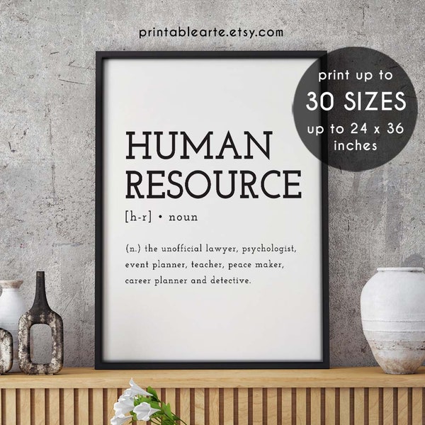Human Resources Wall Art - Etsy