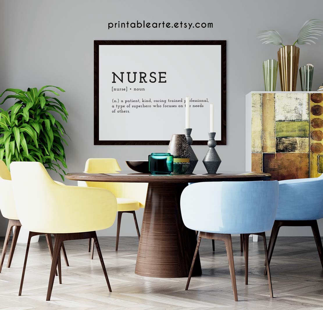 Gift for nurse nurse wall art nurse printable nurse poster | Etsy