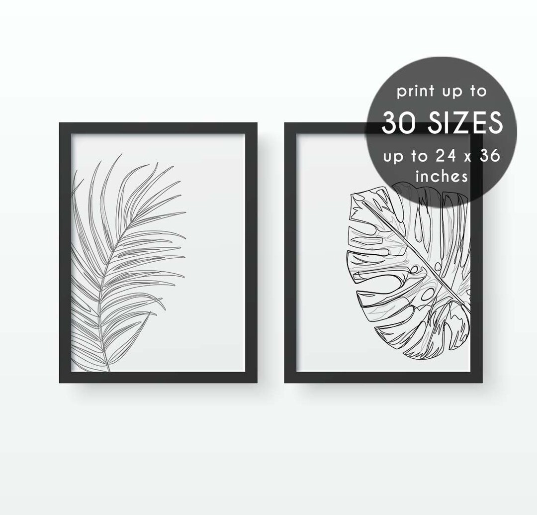 Tropical Prints, Set of 2 Prints, Tropical Print, Tropical Decor ...