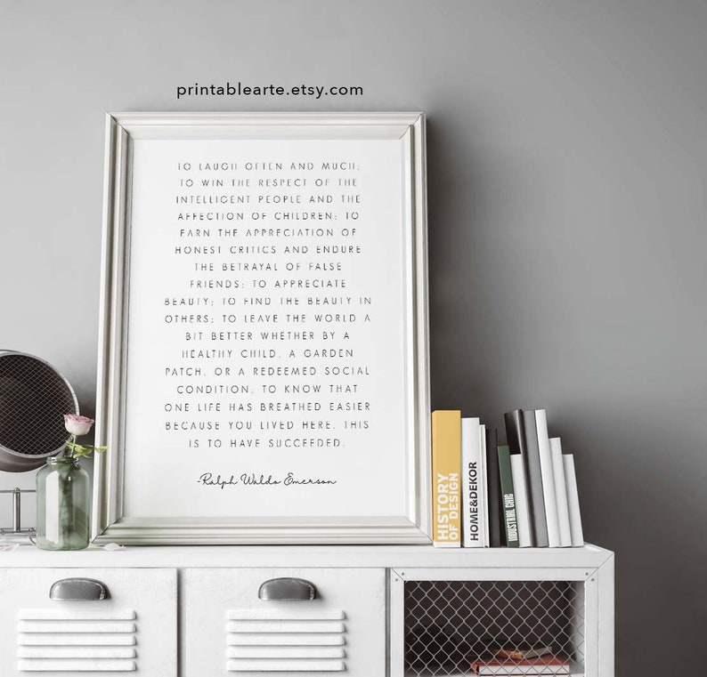Ralph Waldo Emerson Quote to Laugh Often and Much Printable - Etsy
